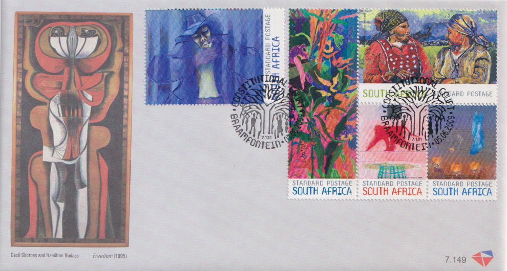 RSA 2009 FDC Artwork in the Constitutional Court 7.146 – EASTGATE Stamps