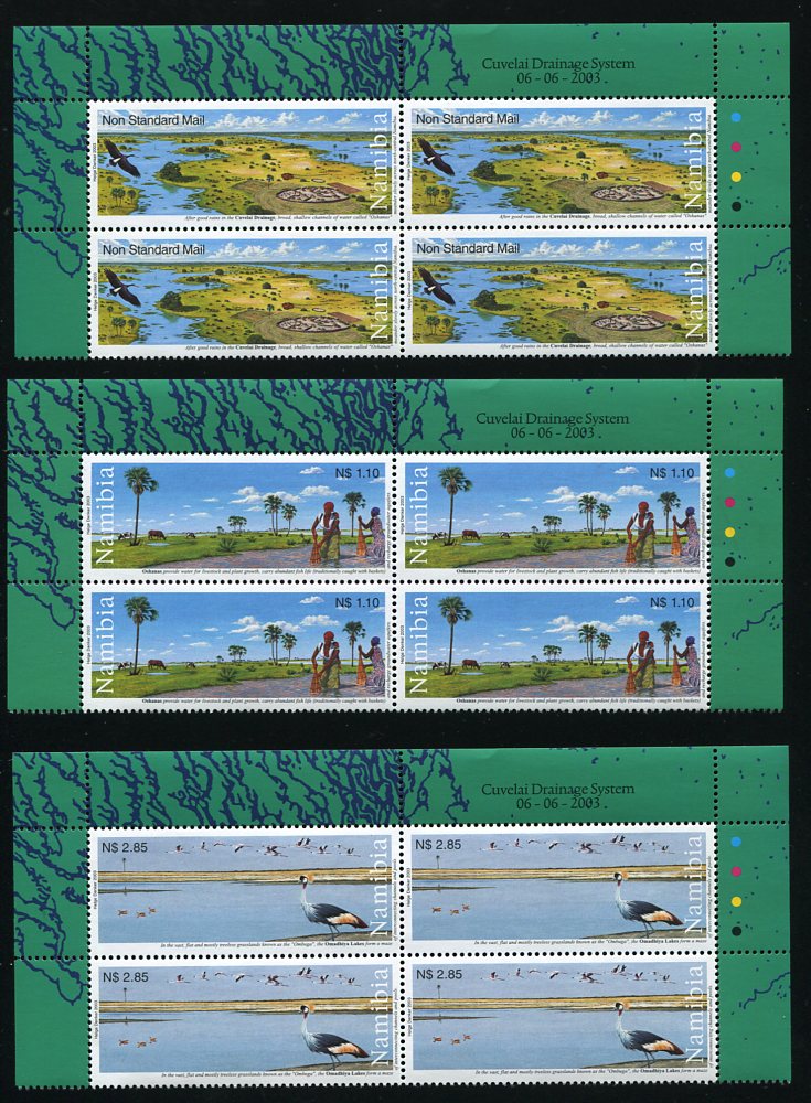 2003 8 June Cuvelai Drainage System - Set of 3 – EASTGATE Stamps